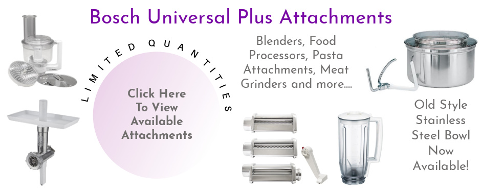 Canadian Bosch Universal Kitchen Machines - HealthyKitchens.com ...